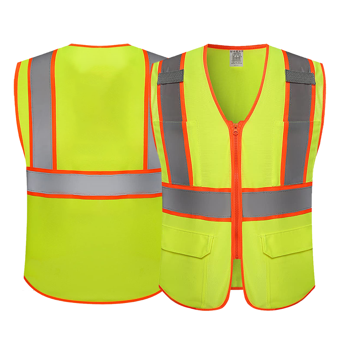 Free Custom Safety Vest 丨4 Pockets High Visibility Safety Vest – Safetyin