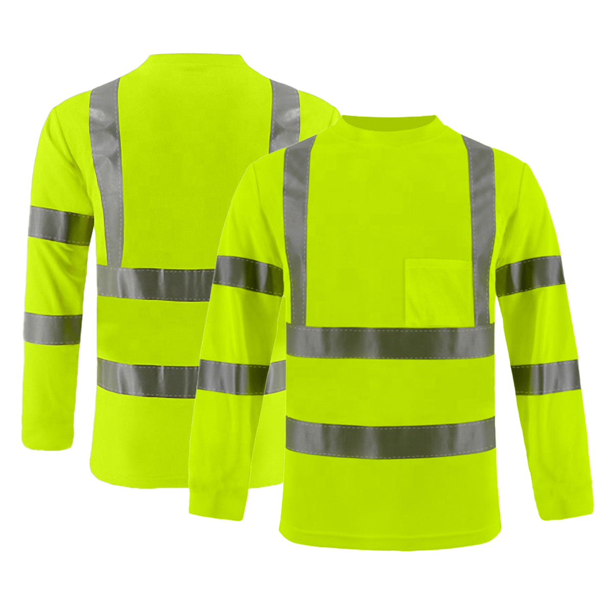 Custom LOGO Reflective Shirts Long Sleeve Class 3 Hi Vis Shirts – SafetyIn