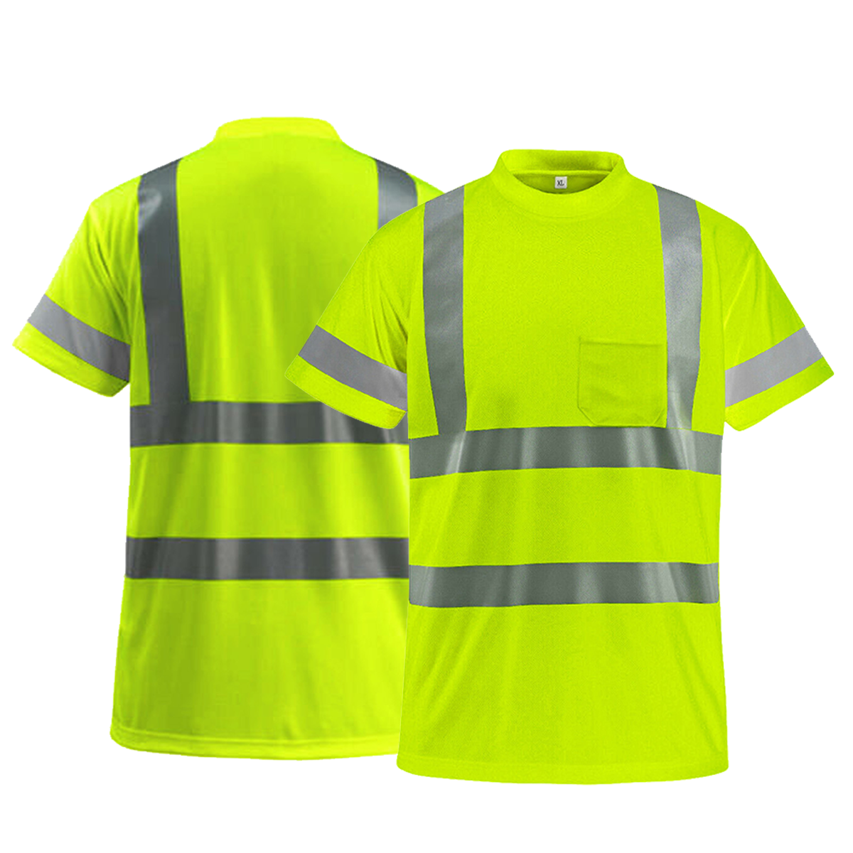 Custom Safety T-Shirts Logo Class 3 High Visibility Reflective Tape ...