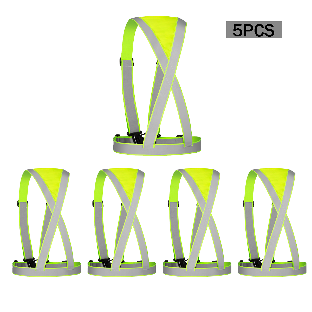Custom LOGO Safety Vest Strap Adjustable Class 2 Reflective Straps ...