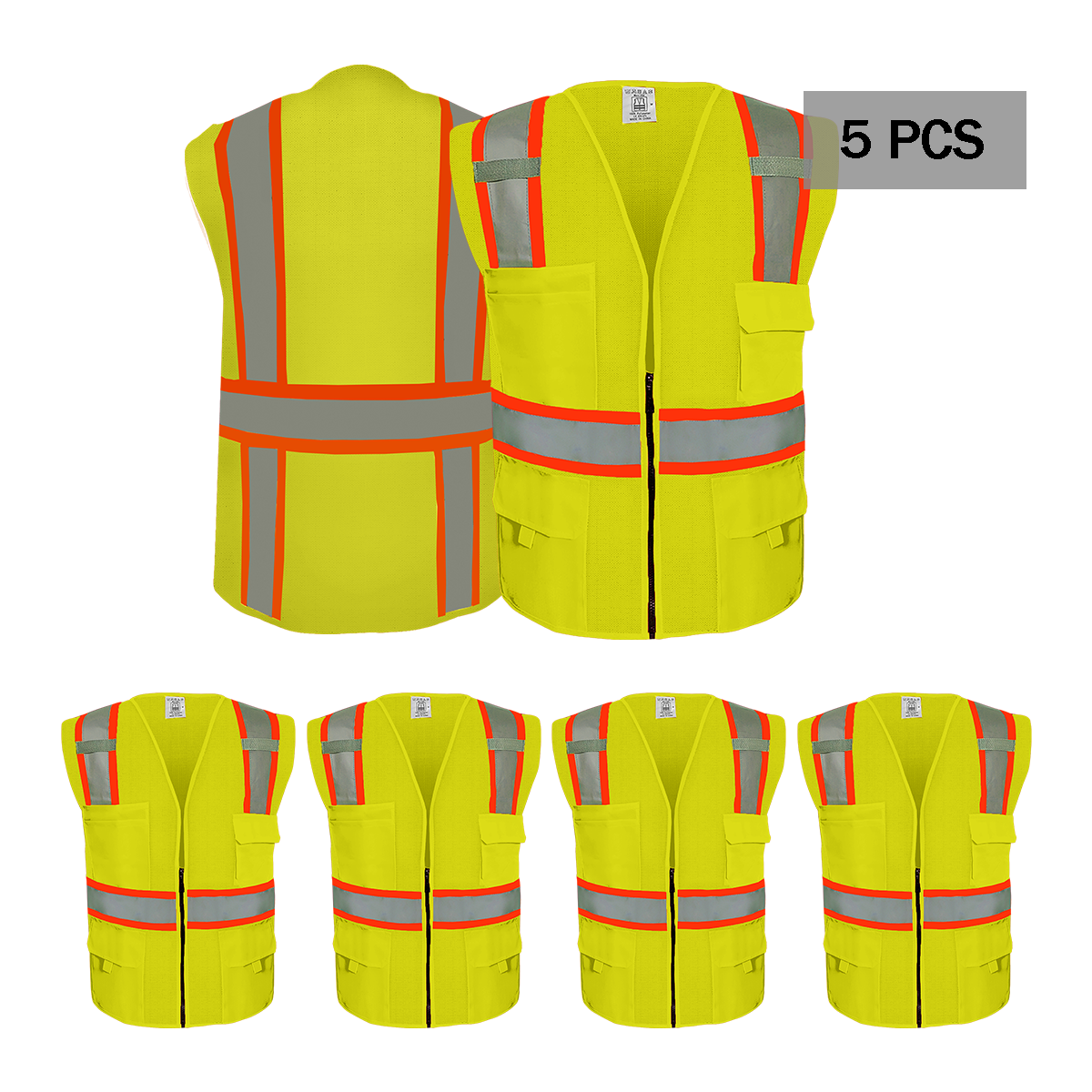 Customizable Safety Vest Pink Custom LOGO Class 2 Reflective Stripe ...